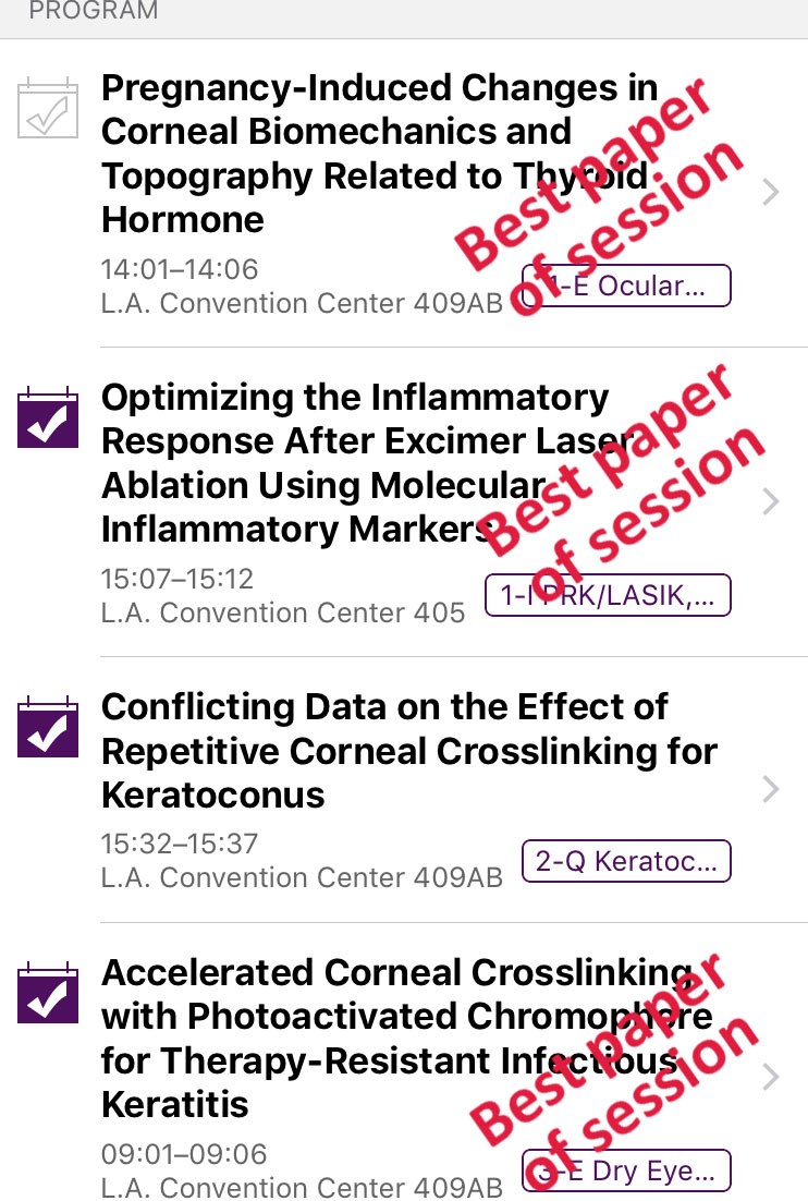 ELZA wins at ASCRS 2017 meeting in Los Angeles