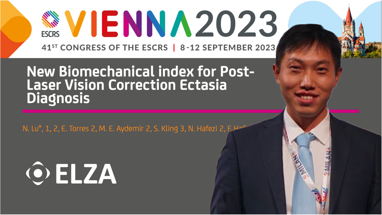 ELZA at ESCRS 2023: Vienna - The ELZA Institute
