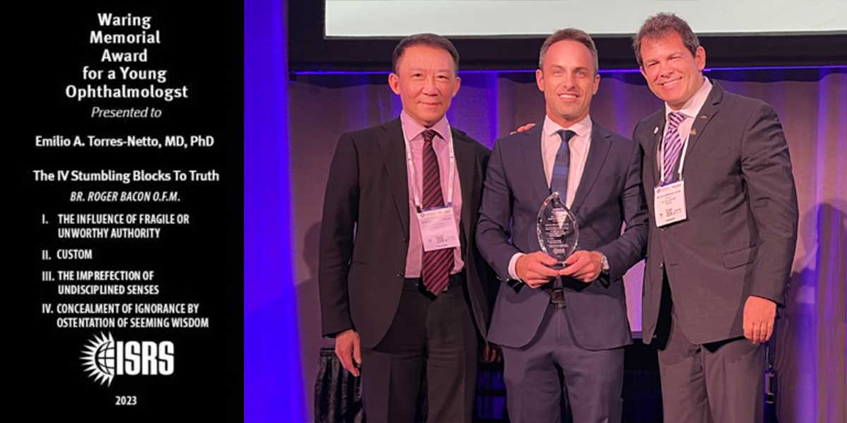 Emilio Torres-Netto receives Waring Memorial Award at AAO 2023 - The ...